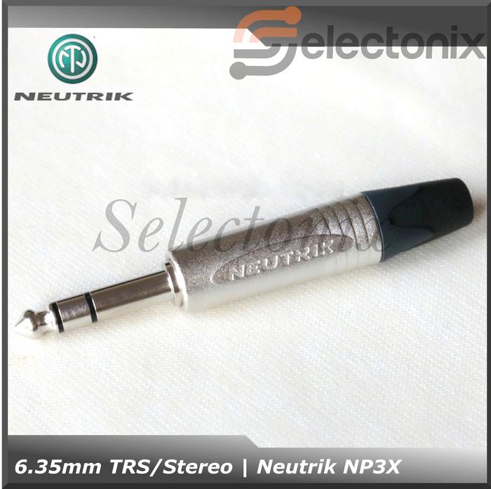 Jual Jack 1/4" Phono Stereo | Neutrik [NP3X-B] - Silver [NP3X ...