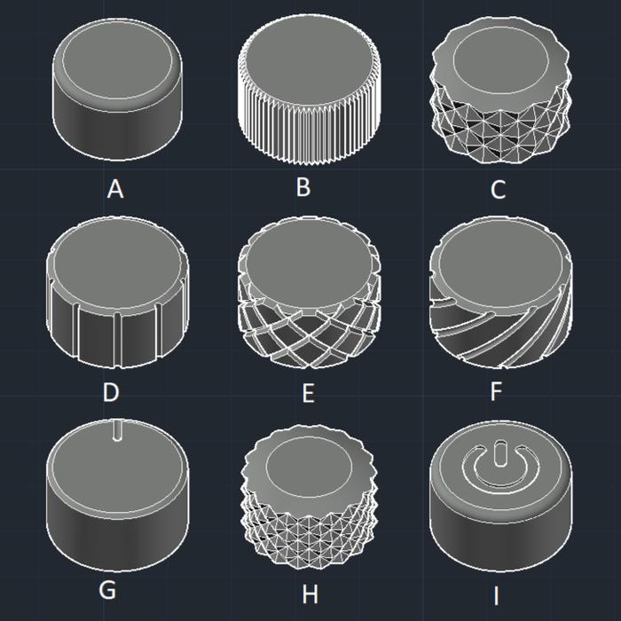 Jual Custom Knob VortexSeries GT-6 GT-8 Mechanical Keyboard / Volume Knob - Putih, D - Kab ...