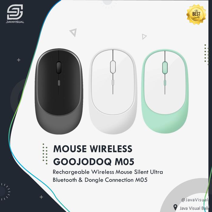Jual Rechargeable Wireless Mouse M05 Silent Ultra Bluetooth & Dongle ...