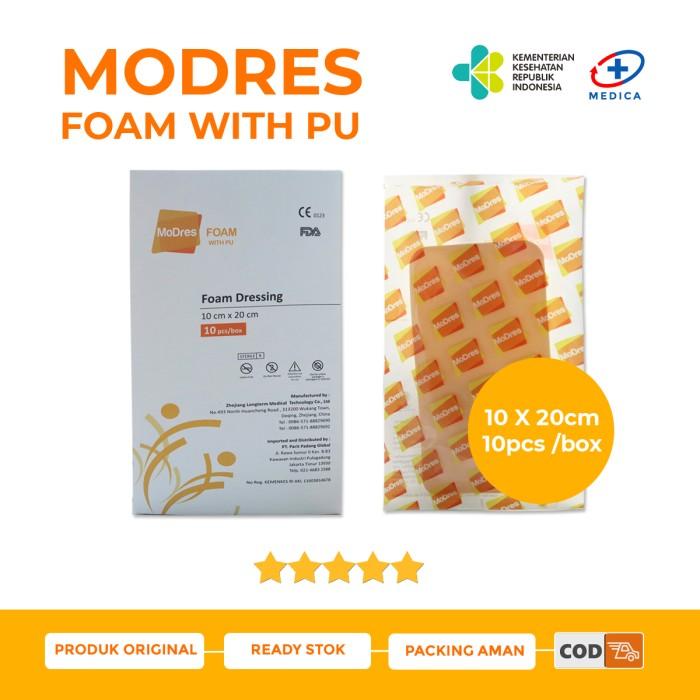 Jual Modres Foam Dressing With Pu 10x20/plester Luka (harga 1 Pcs) Di ...