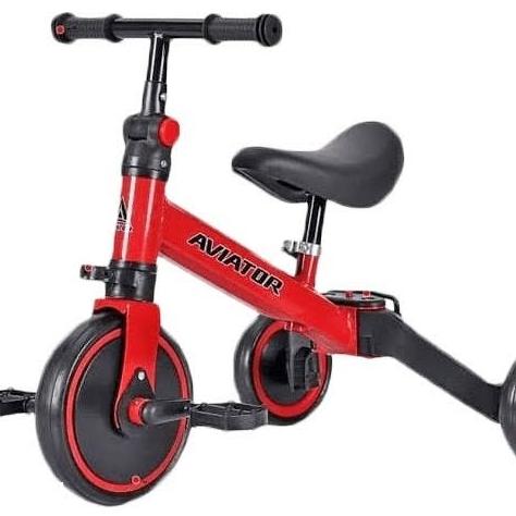 Jual Balance bike Aviator AT 7905 3 in 1 push bike tricycle A - Kuning ...