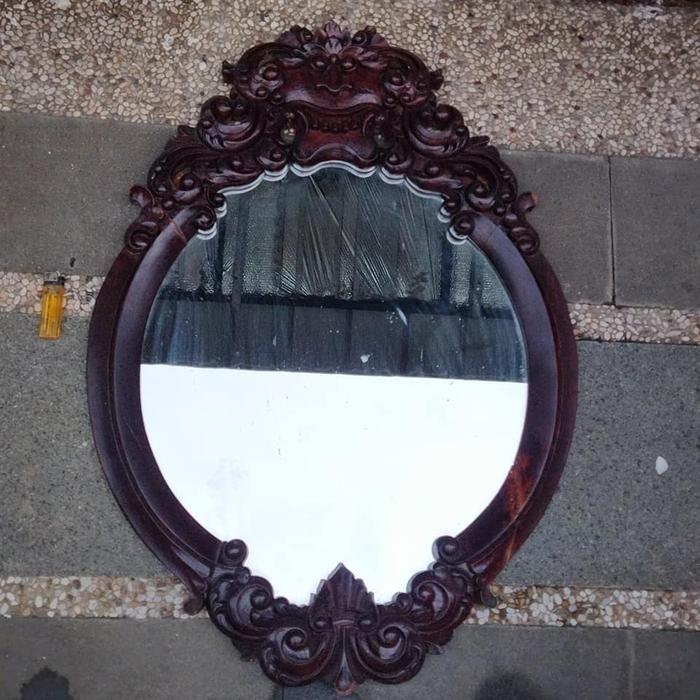 Jual Pajangan Frame Cermin jati tua Ukiran Bali CACAT - Kab. Bandung ...