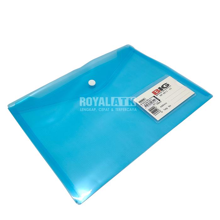 Jual Map A5 / map kancing A5 / map plastik kecil merk BIG + Name Tag ...