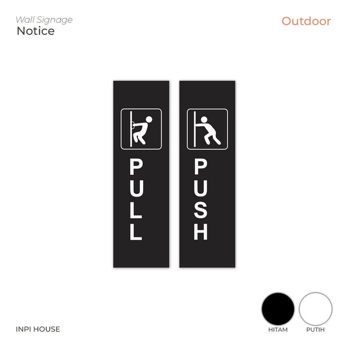 Jual sticker pintu - push pull sticker - penanda push pull pintu toko ...