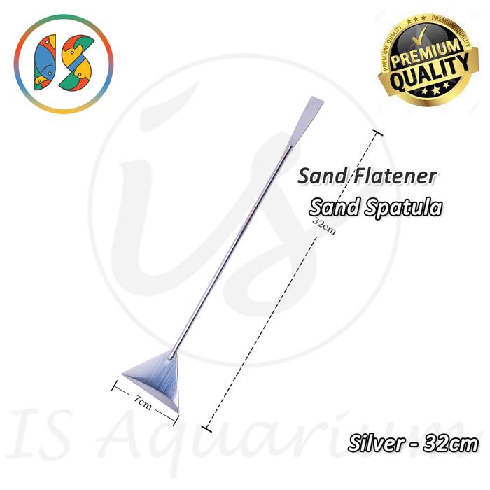 Jual IS Sand Flatener 32cm Silver Premium Aquascape Tools Sand Scraper ...