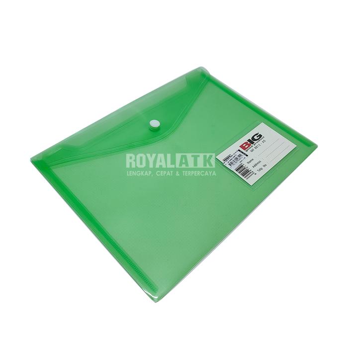 Jual Map A5 / map kancing A5 / map plastik kecil merk BIG + Name Tag ...