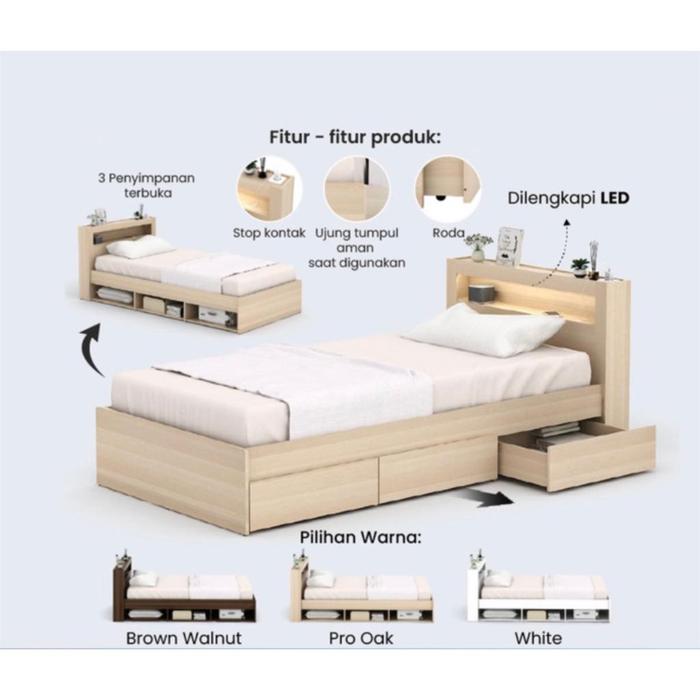 Jual SAMARA BD 100 divan bed tempat tidur ranjang dengan laci ...