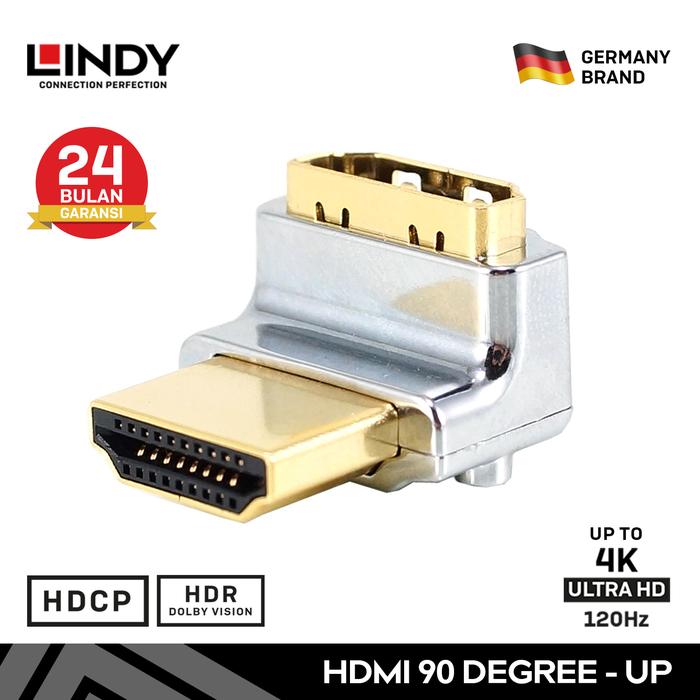 Jual Adapter HDMI LINDY L Shape Up Angle, Cromo - Jakarta Barat - LINDY INDONESIA | Tokopedia