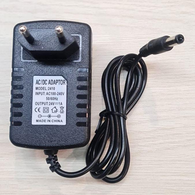 Jual Power Adapter LED Strip 24V 1A Adaptor Elektronik 2410 Black ...
