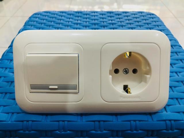 Jual Saklar Engkel Seri/Lebar+Stop Kontak/StopKontak NONCP 2 Gang ...