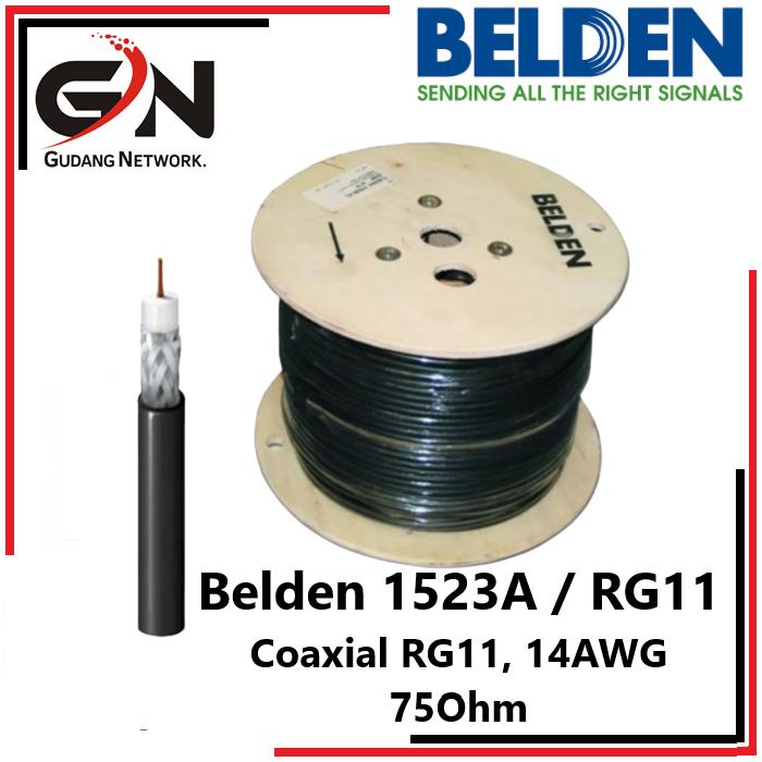 Jual BELDEN 1523A Kabel Coaxial RG11, 14 AWG 75 Ohm belden 1523 a rg 11 ...