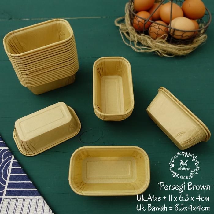 Jual Chefio Paper Cup Cupcake Case Persegi Kotak Kertas Muffin Roti ...