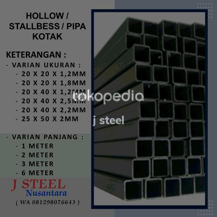 Jual Besi Hollow 20 x 20 x 1,8 mm x 1 meter - Kota Tangerang - j steel ...
