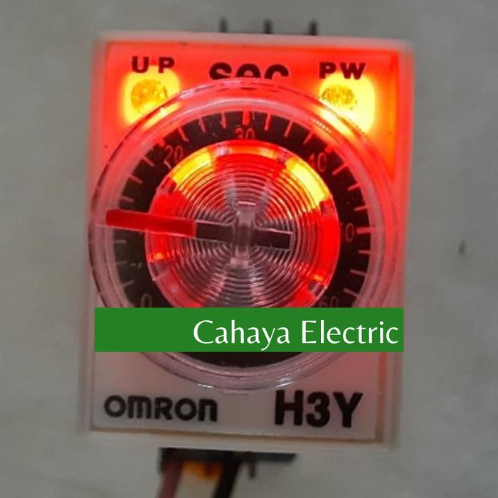 Jual H3Y-2 Delay Timer Relay OMRON + Socket Base 220VAC 60s H3Y 2 - Kab ...