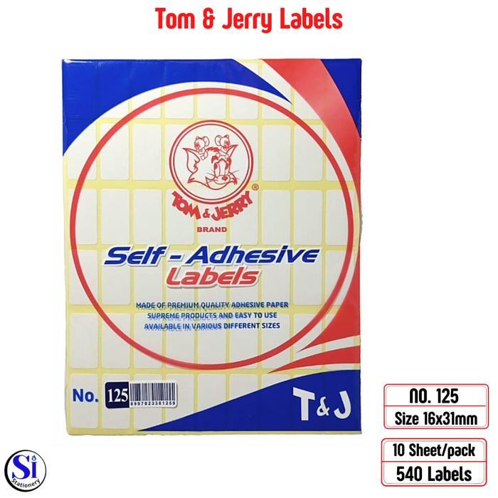 Jual Tom & Jerry Label Ukuran Kecil /Label No.106, 108, 109, 110, 125 ...