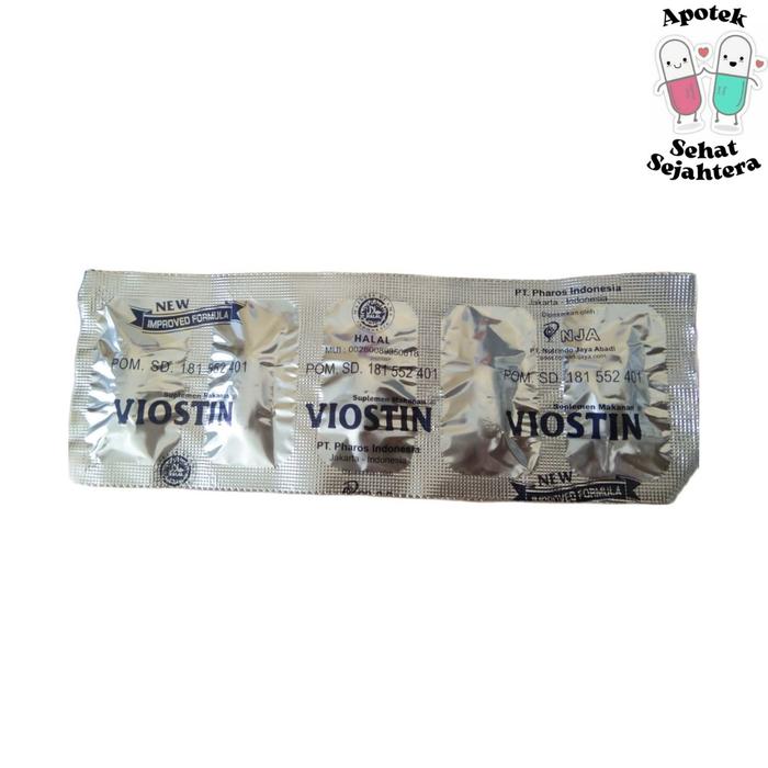 Jual VITAMIN VIOSTIN NEW IMPROVED FORMULA STRIP ISI 5 KAPLET - Kota ...