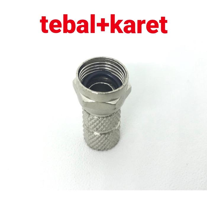 Jual jack konektor tv f drat / konektor antena tv besi - BAGUS TEBAL ...