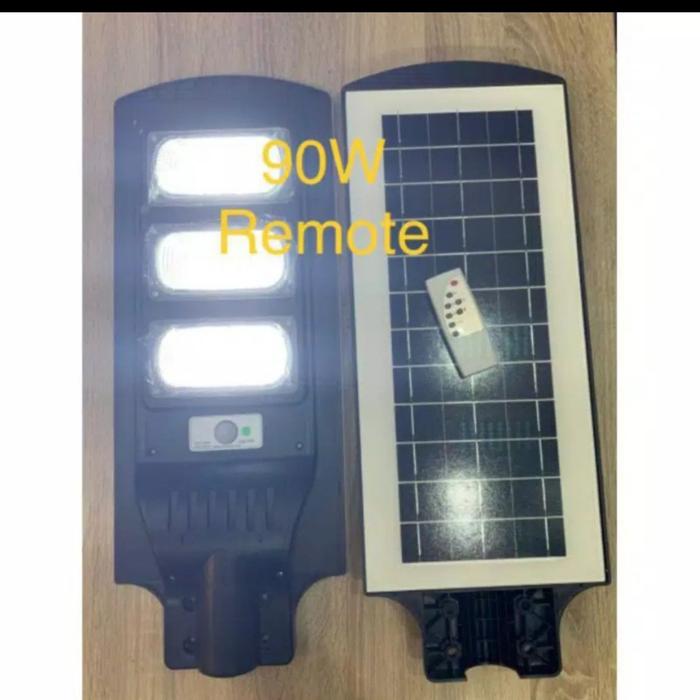Jual lampu jalan solar sel panel surya 90w 90 watt pju panel matahari ...