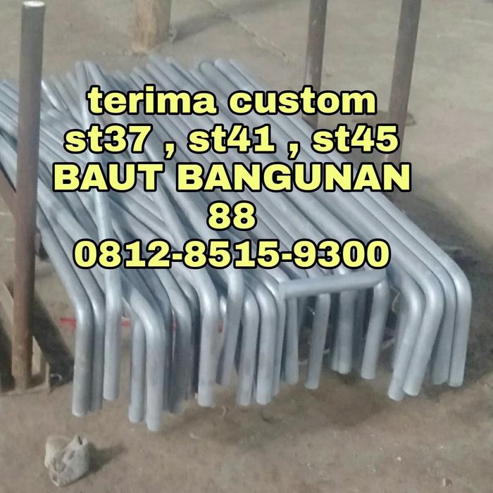 Jual angkur L st37 besi beton HDG 1"x30x10cm / angkur l hotdip galvanis - Jakarta Pusat - BAUT ...