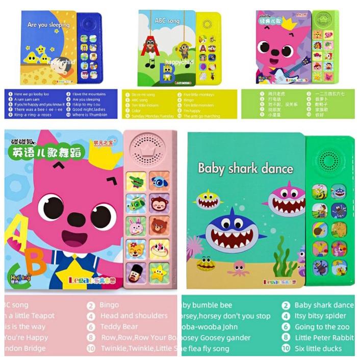 Jual Original Pinkfong Sound Book Audio Buku/favourite Songs Baby Shark ...