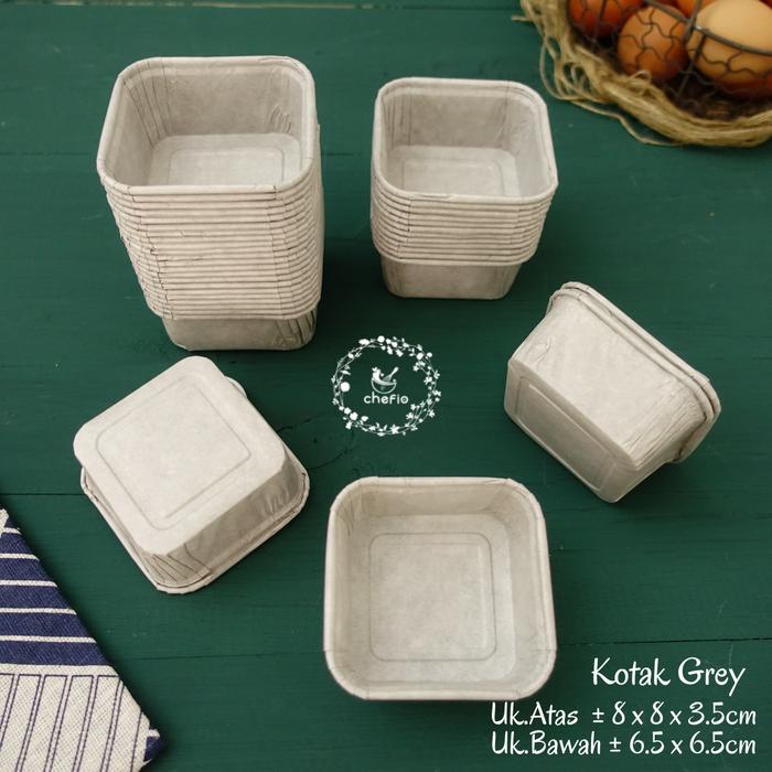 Jual Chefio Paper Cup Cupcake Case Persegi Kotak Kertas Muffin Roti ...