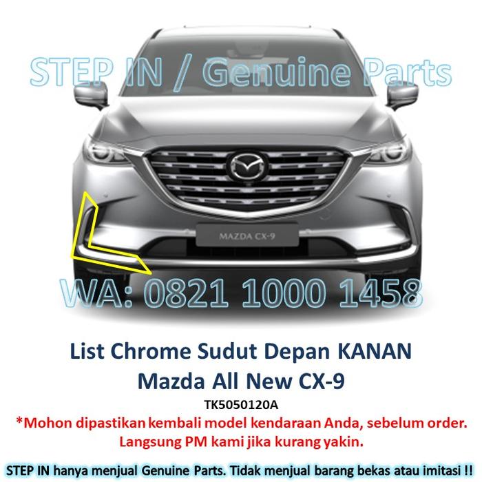 Jual List Garnish sudut bumper depan MAZDA CX9 CX-9 chrome vernekel ...