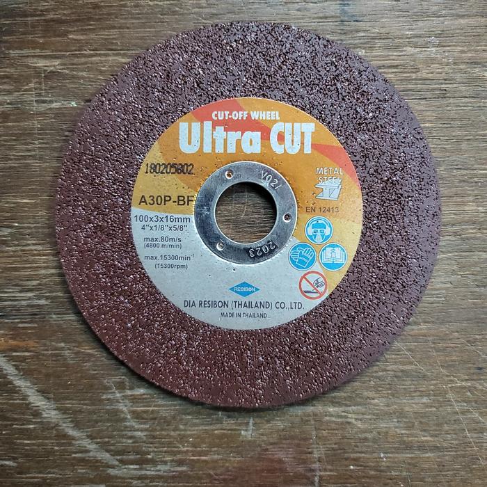 Jual Ultra Cutting Wheel A30P BF 100 x 3 (4x3) Batu Potong Ultra 4x3 A ...