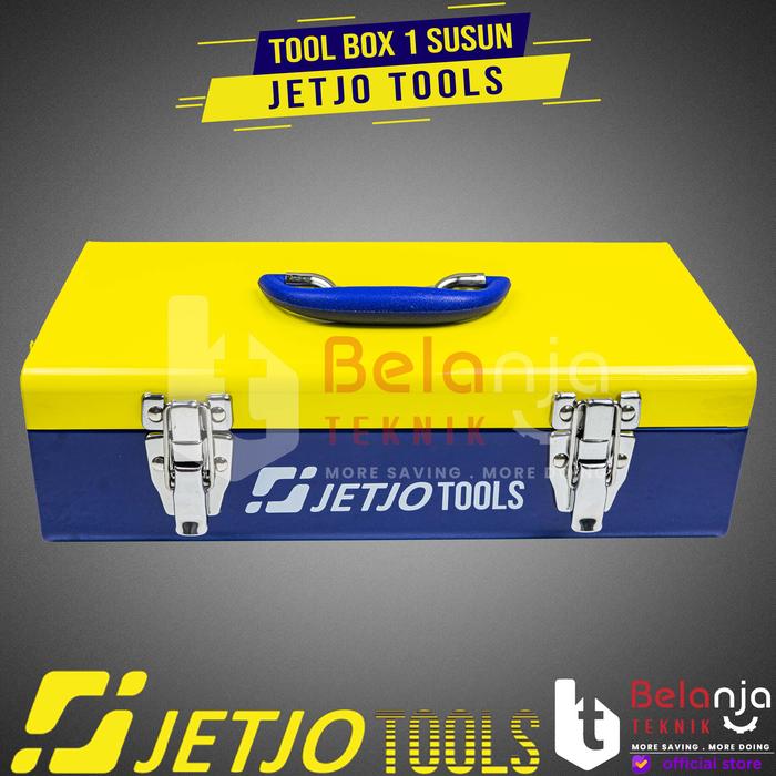 Promo JETJO TOOLS Metal Toolbox 1 Susun Tool Box Besi Kotak Tempat ...