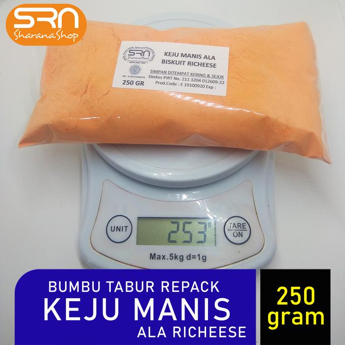 Jual Bumbu Tabur 250 Gr rasa Keju Manis (Orange) Ala Biskuit Richeese ...