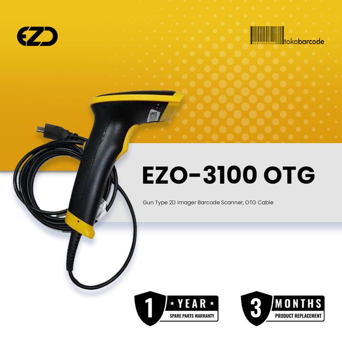 Jual BARCODE SCANNER 2D EZO-3100 W/ OTG CABLE & STAND - Kota Bandung ...