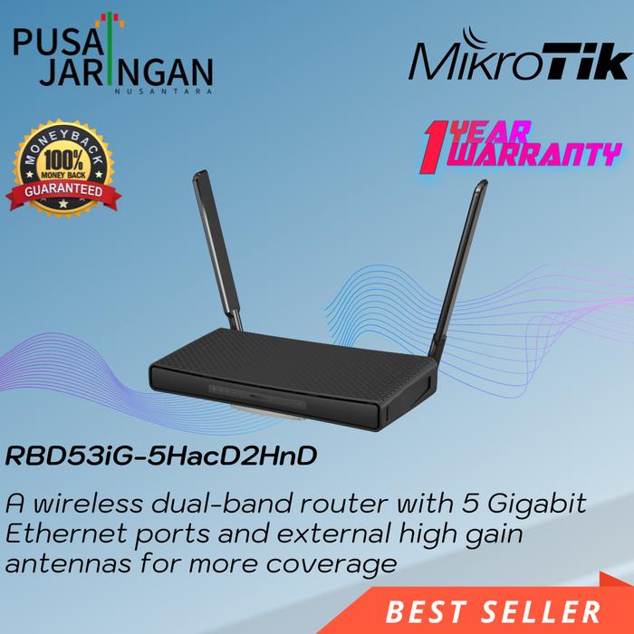 Jual MIKROTIK RBD53iG-5HacD2HnD hAP ac3 5 port gigabit dual band router ...