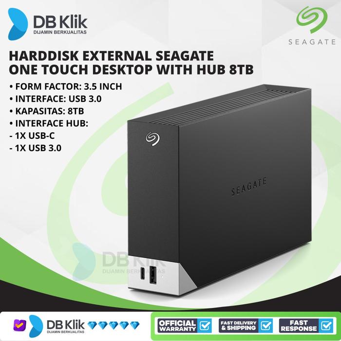 Hardisk External Seagate One Touch Desktop Hub 8TB USB-C