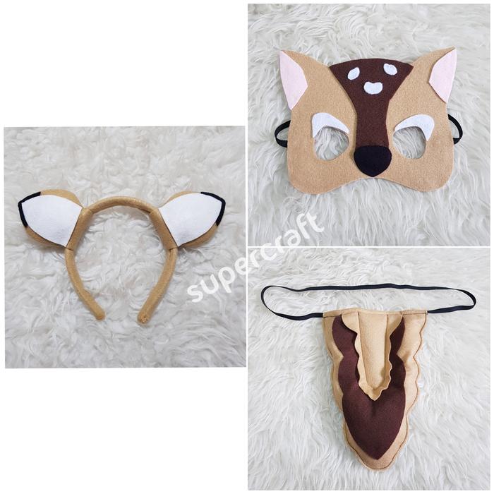 Jual Kostum Kancil Bando Kancil Topeng kancil Kostum Karakter Hewan ...