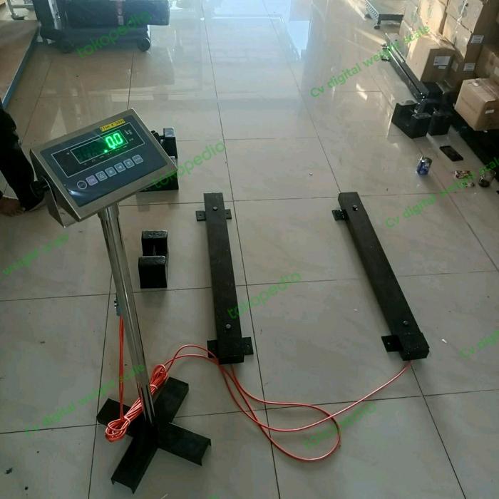 Jual Timbangan sapi digital / load bar SABB 2 ton / TIMBANGAN HEWAN 2T ...