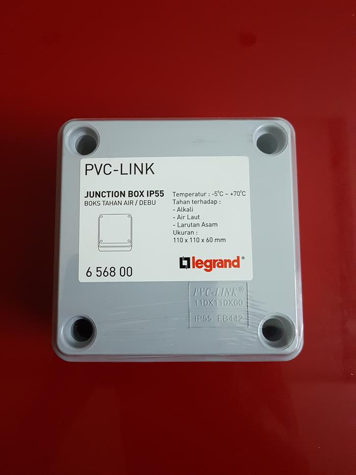 Jual Junction Box Weatherproof IP55 110x110x60 Legrand 656800 - Kota ...