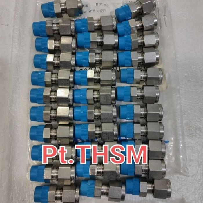 Jual Male Connector SS-316 Uk.1/4"Od x 1/4"Mnpt SS-400-1-4 Swagelok ...