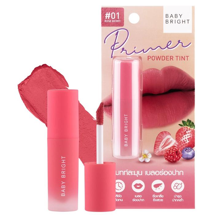 Jual Baby Bright Primer Powder Tint Lip Tint | Lipstik Lip Tint ...