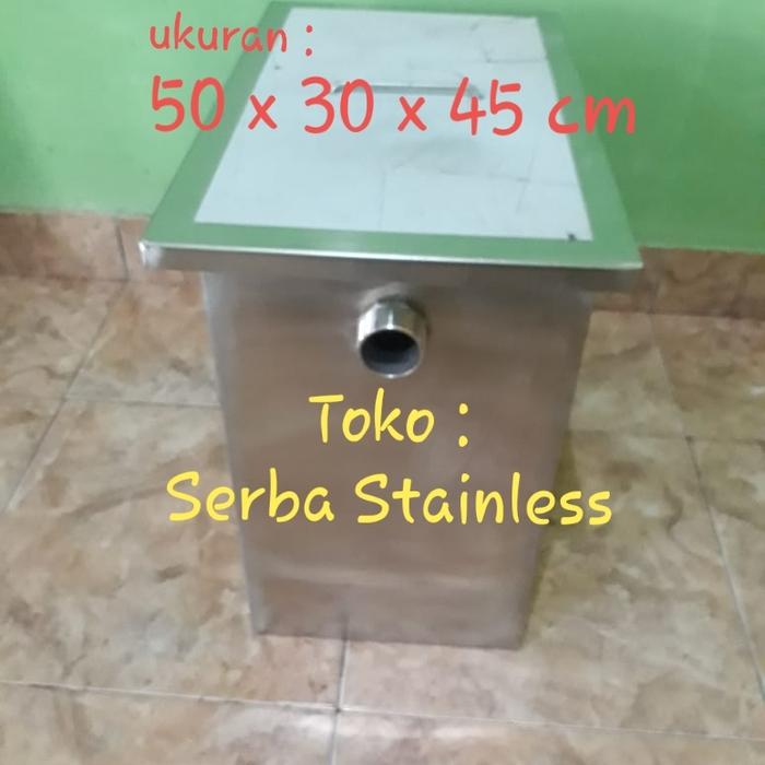 Jual Grease trap stainless 304 - ukuran 50 x 30 x 45 cm - saringan ...