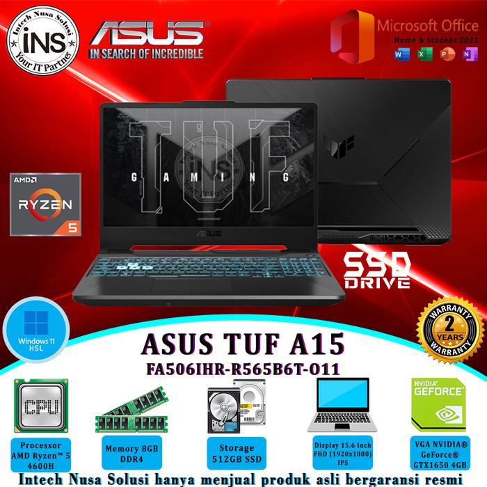 Jual ASUS TUF A15 FA506IHR Ryzen 5 4600H 8GB 512GB SSD GTX 1650 W11H ...