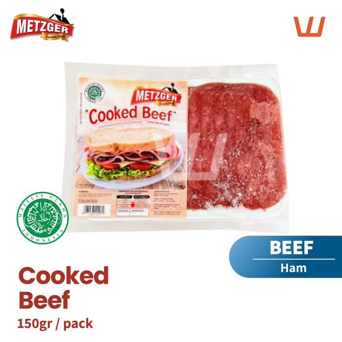 Jual HAM SAPI HALAL COOKED BEEF SLICE METZGER 150 GR - Jakarta Selatan ...