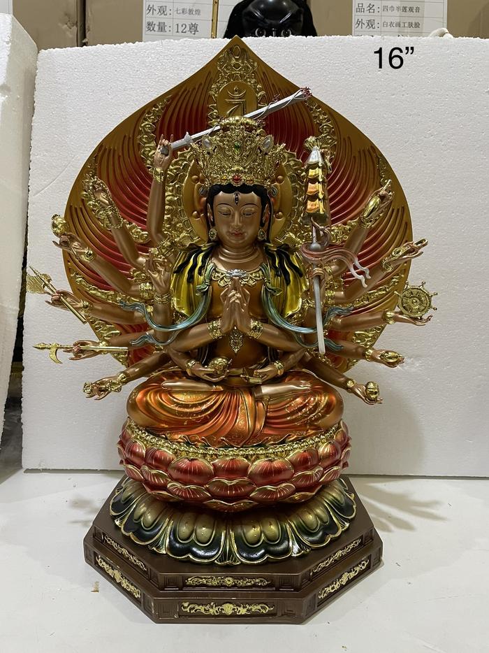 Jual Patung dewi cundi/ maha cundi dharani/zhun ti shen zhou fiber 16 ...