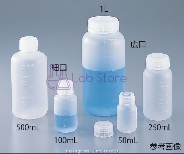 Jual Sample Bottle PP 100 ml Clear Wide Mouth Botol Sampel As One 5-002 ...