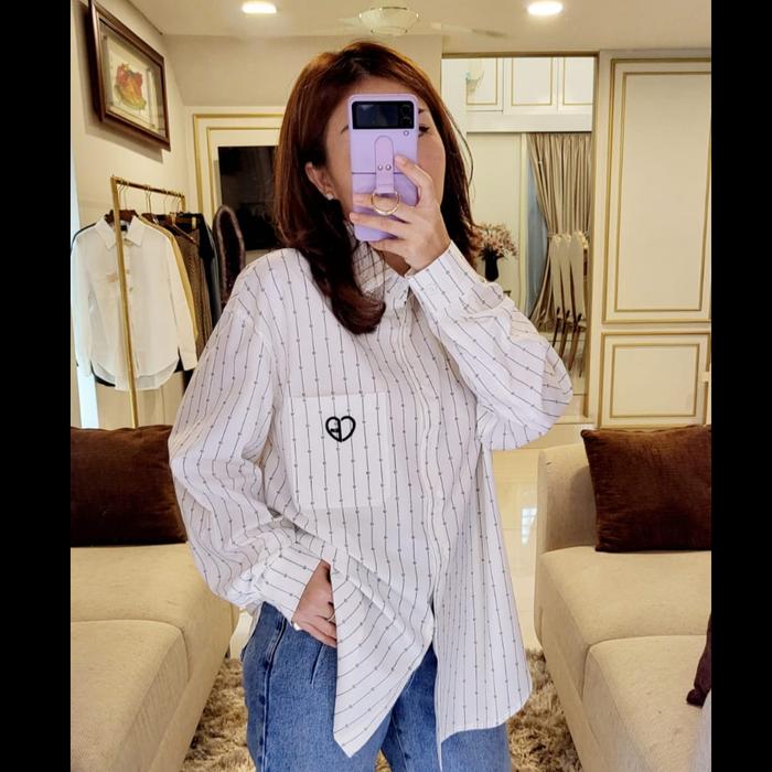 Jual [ Butiq Collect ] Kemeja Oversize Print CDR Katun Premium ...