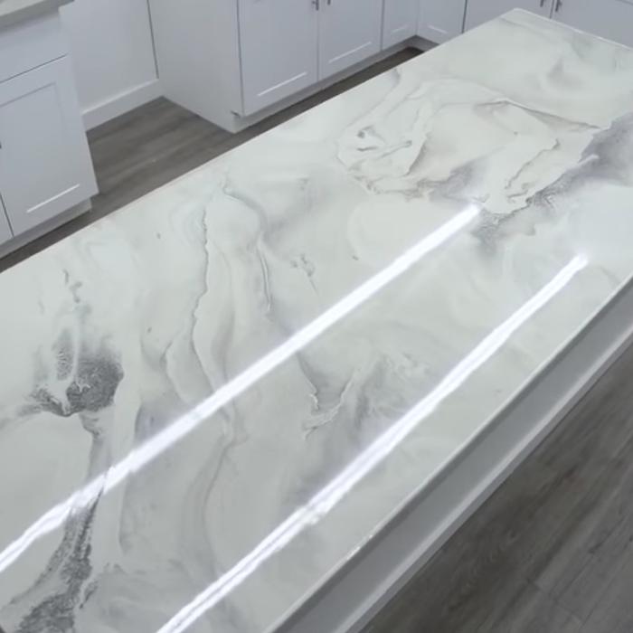 Jual Top table meja kitchen set countertop epoxy resin marmer granit ...