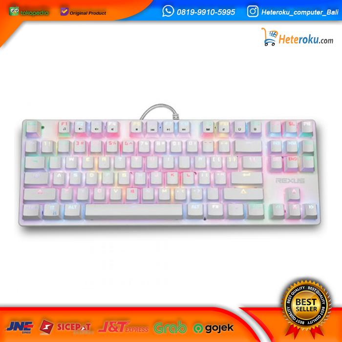 Jual Keyboard Gaming REXUS MECHA LEGIONARE RGB MX9 TKL WHITE - BROWN ...