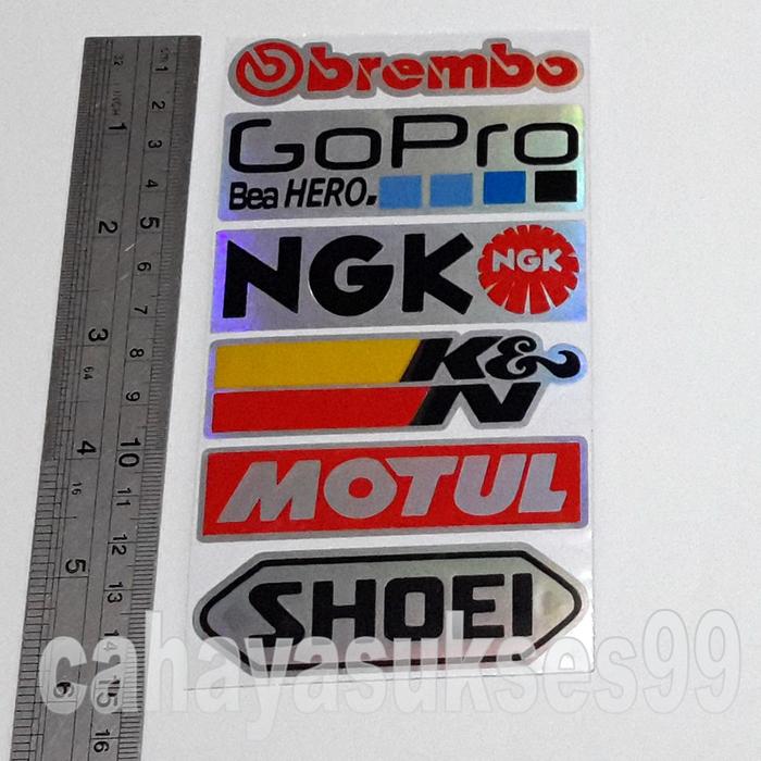 Jual Sticker Motor Stiker Helm Stiker Tangki Motor Variasi Hologram ...