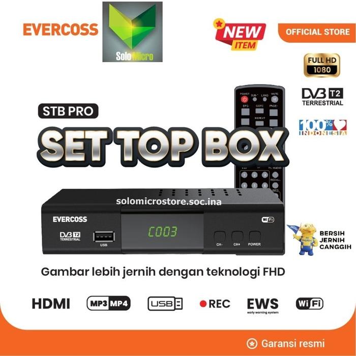 Jual Evercoss Set Top Box STB Pro digital Tuner TV receiver Full HD ...