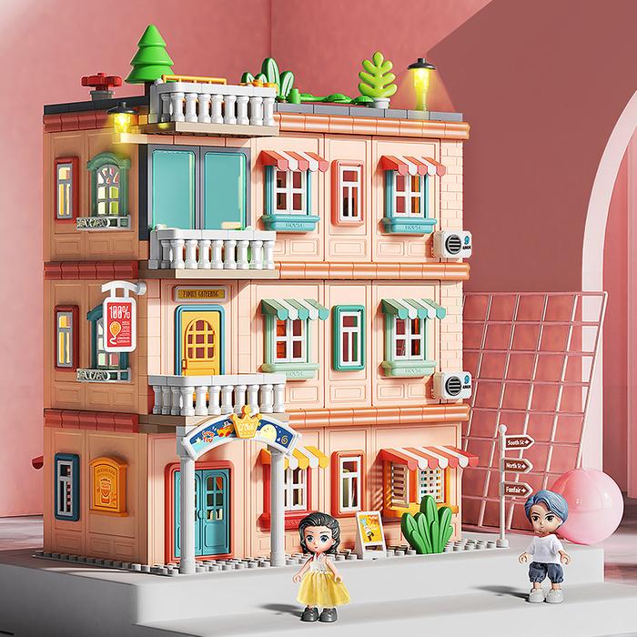 Jual Feelo 382 Pcs Villa Building Block Mainan Edukasi Susun Balok ...