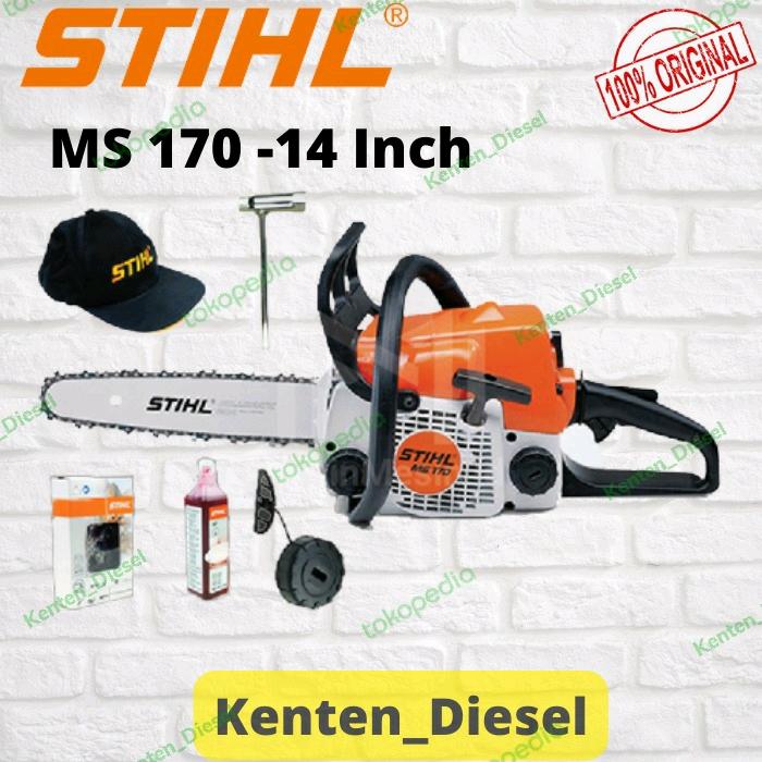 Jual STHIL MS 170 Chainsaw Sinso sensor gergaji kayu chain saw 14Inch 35cm - Kota Palembang ...