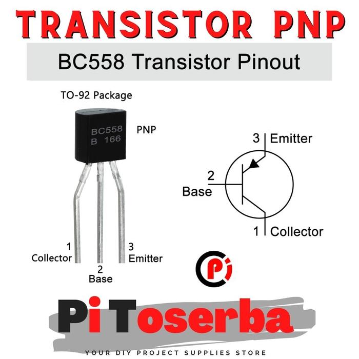 Jual Transistor PNP BC558 BC 558 TO-92 TR General Bipolar Amplifier ...